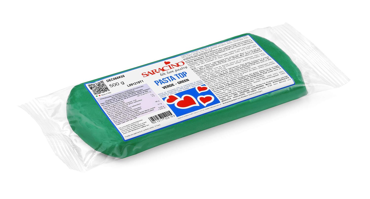 Saracino Sugar Paste Model Green Modelling Paste 500 g Gluten Free Made ...