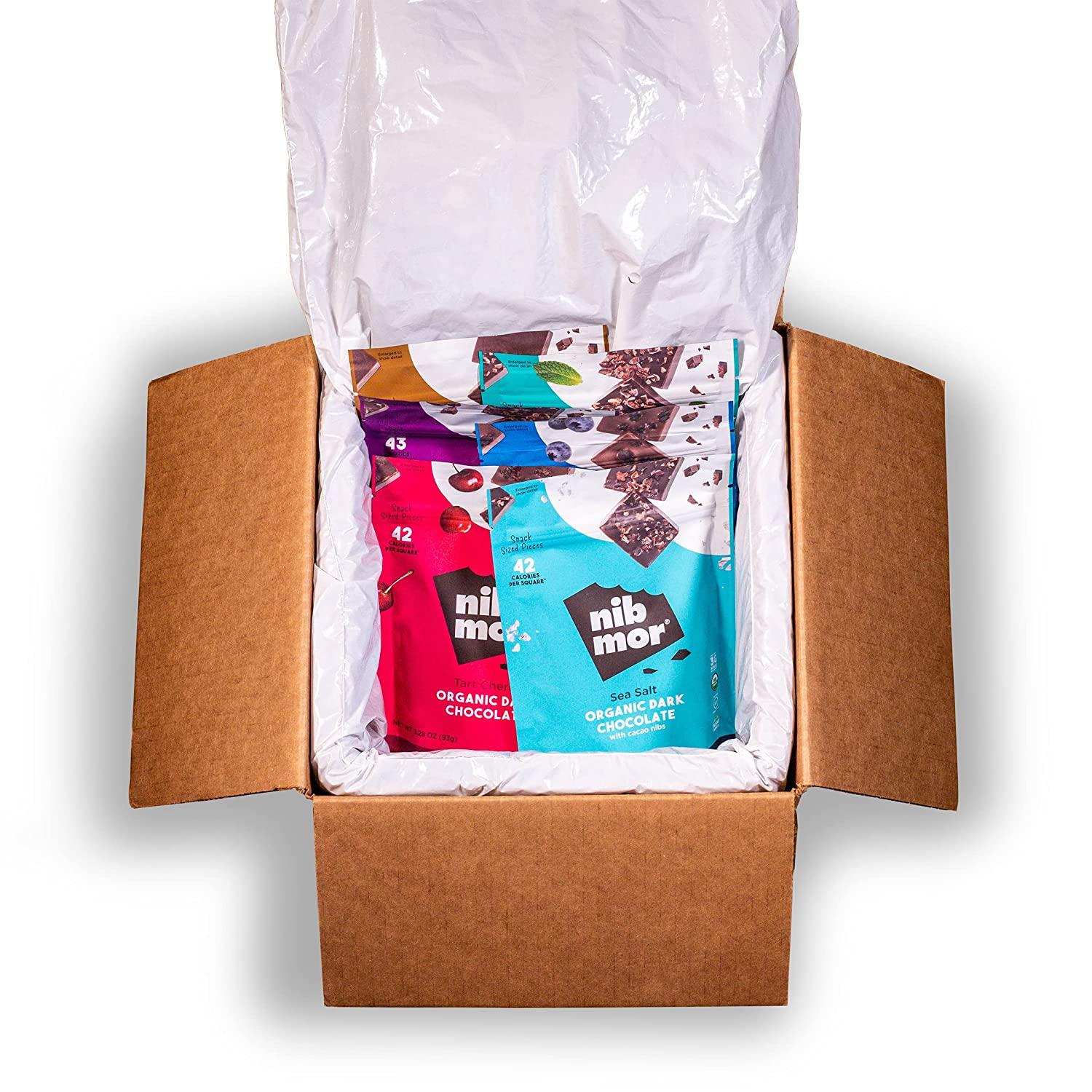 nib mor Vegan Dark Chocolate | Sea Salt with Cacao Nibs | Pack of 6 - 3 ...