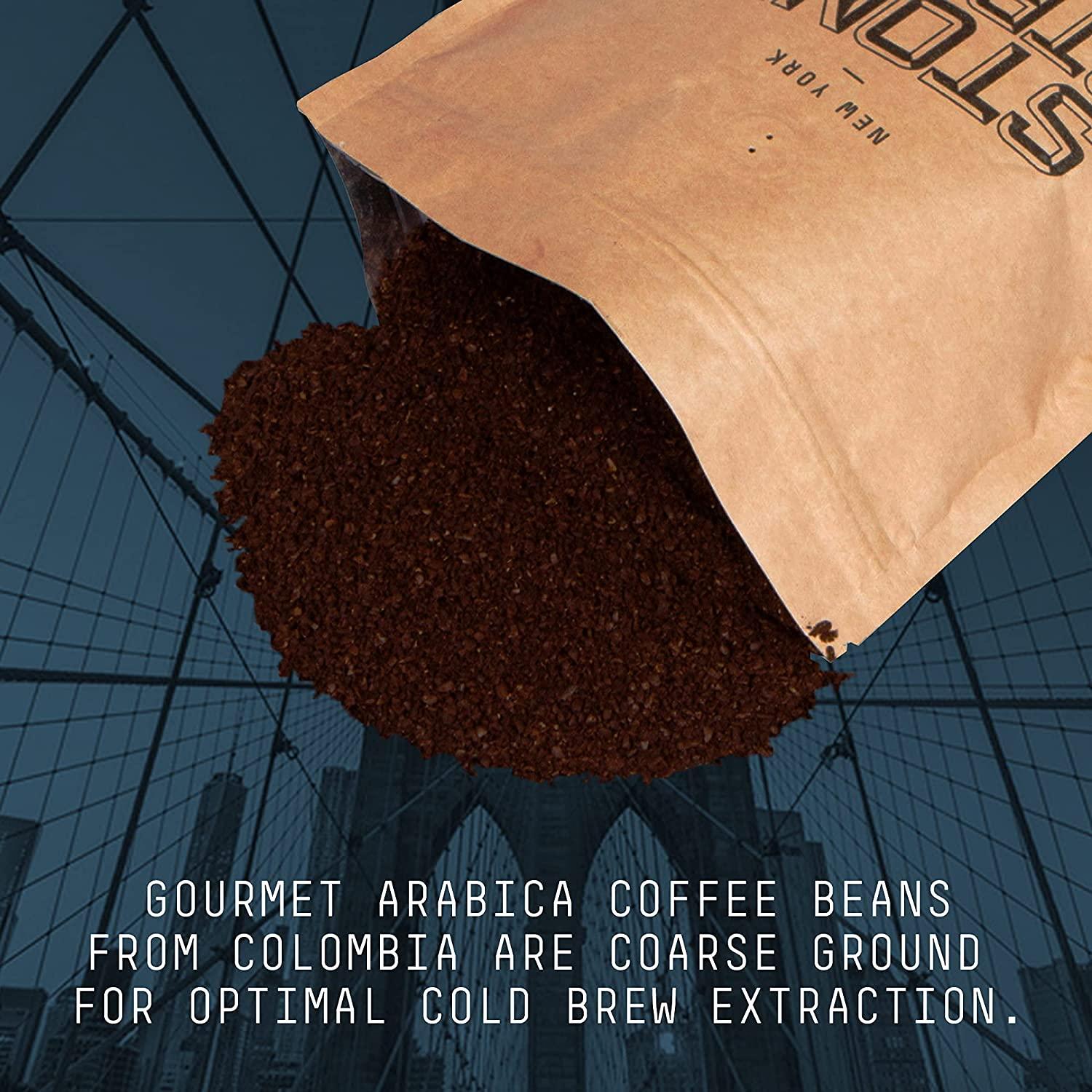 Stone Street Cold Brew Coffee, Strong & Smooth Blend, Low Acid, 100% ...
