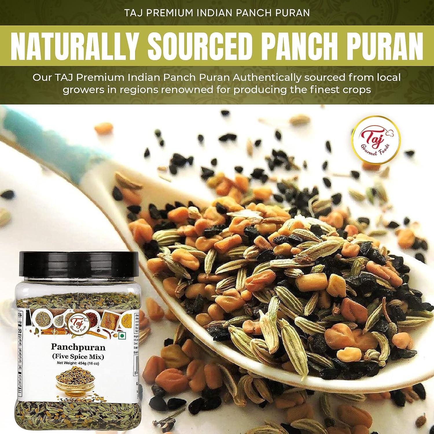 Taj Premium Indian Panch Puran 5 Spice Blend - 21oz (1lb) Pack of 1 ...