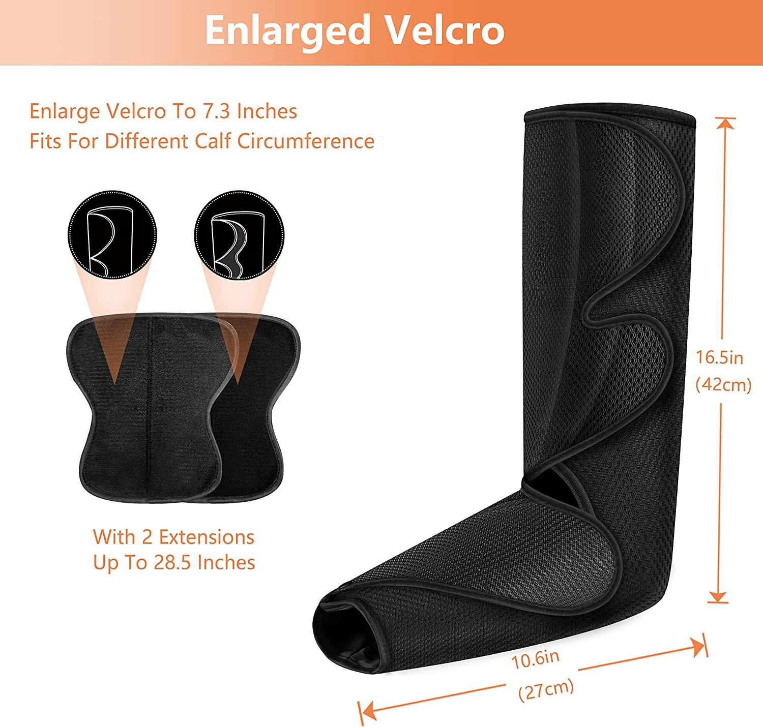 SHINE WELL Leg Massager with Heat and Compression | Circulation & Pain ...