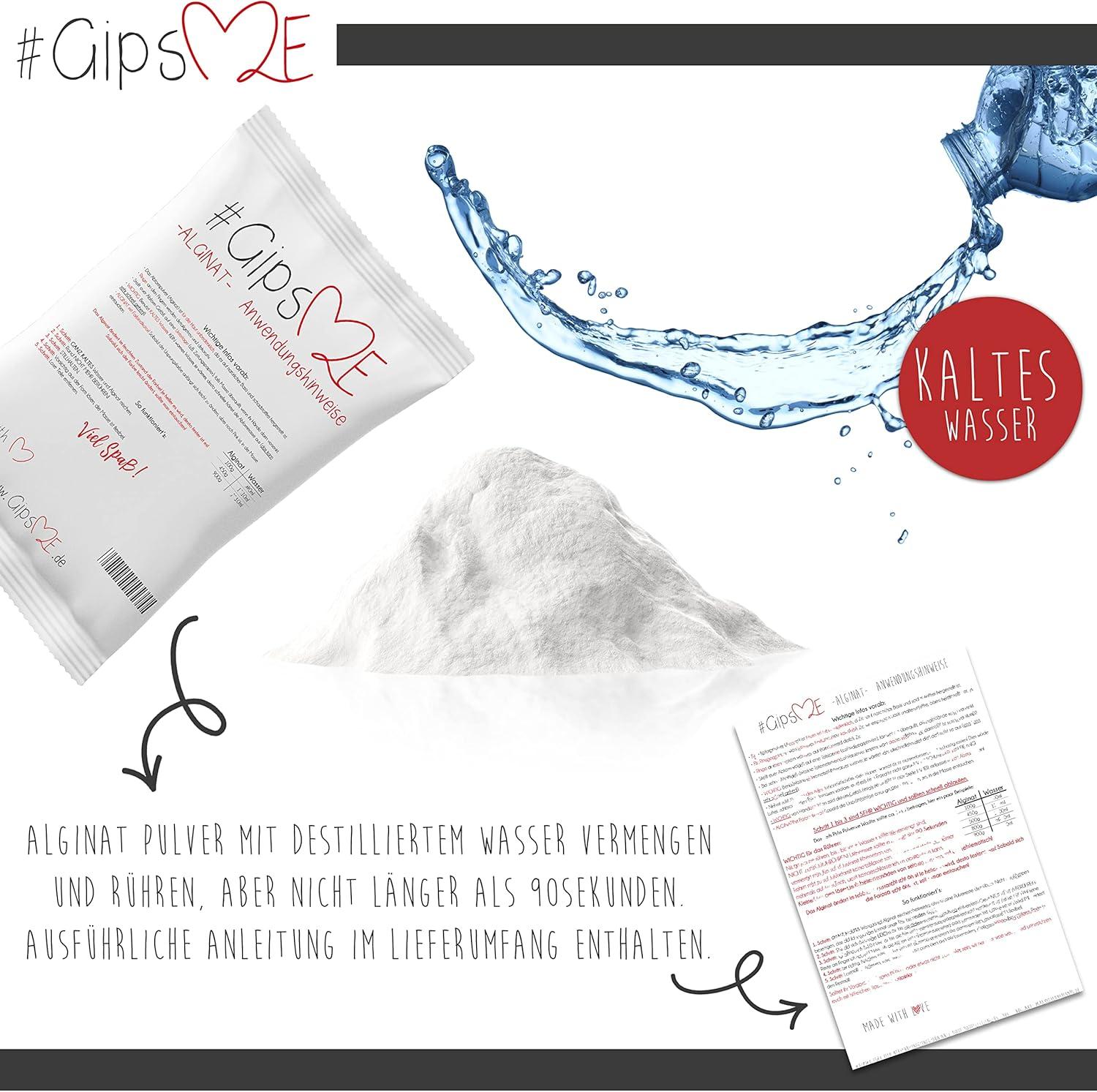 Buy GipsMe Alginate Impact Mass 450g - Quick-Drying Alginate Powder for ...