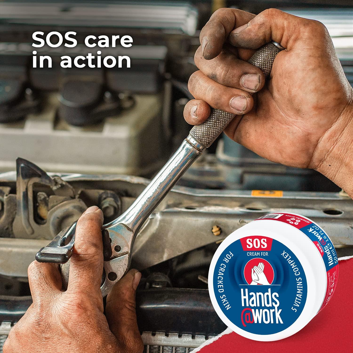 Hands Work SOS Formula Hand Cream - Regenerate Cracked & Extremely Dry ...