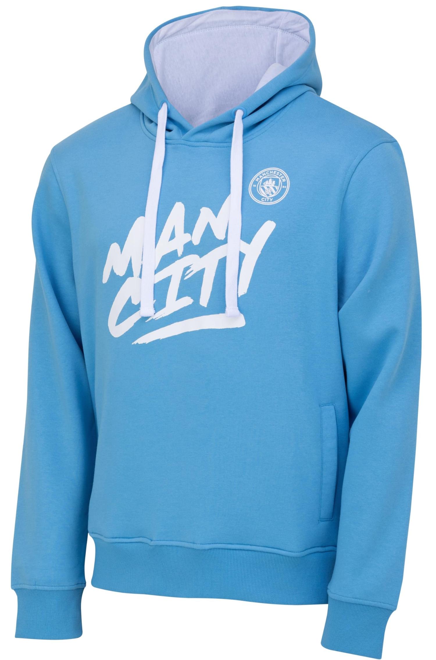 Official Manchester City Hoodie - S Blue | International Shipping ...