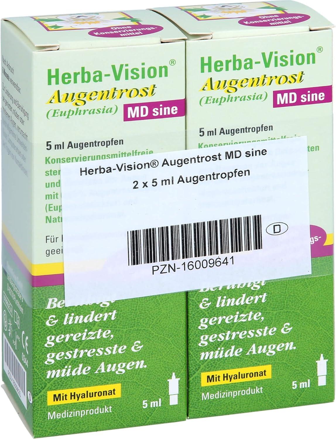 Herba-Vision Eyebright MD Eye Drops - 10ml | Soothing Eye Relief for ...