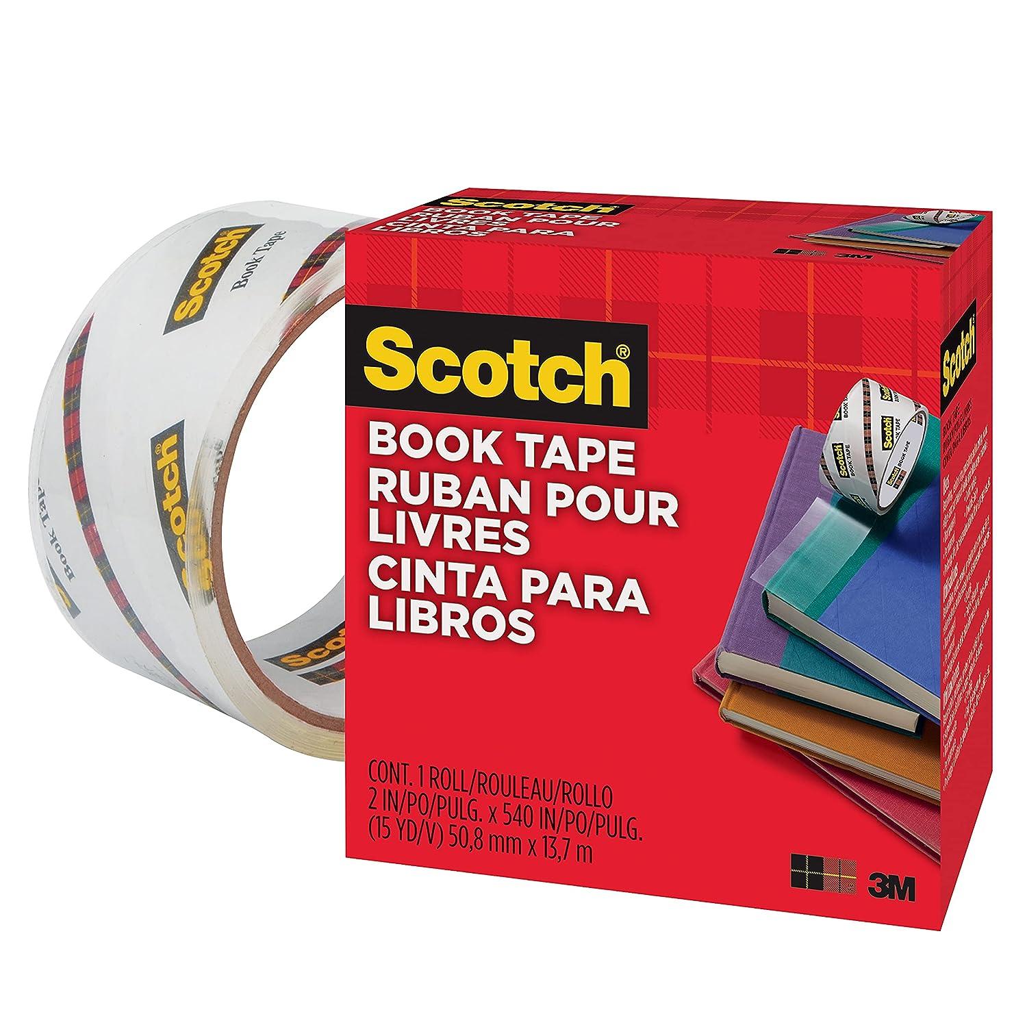 Scotch Book Tape 2 in x 540 in Excellent for Repairing Reinforcing ...