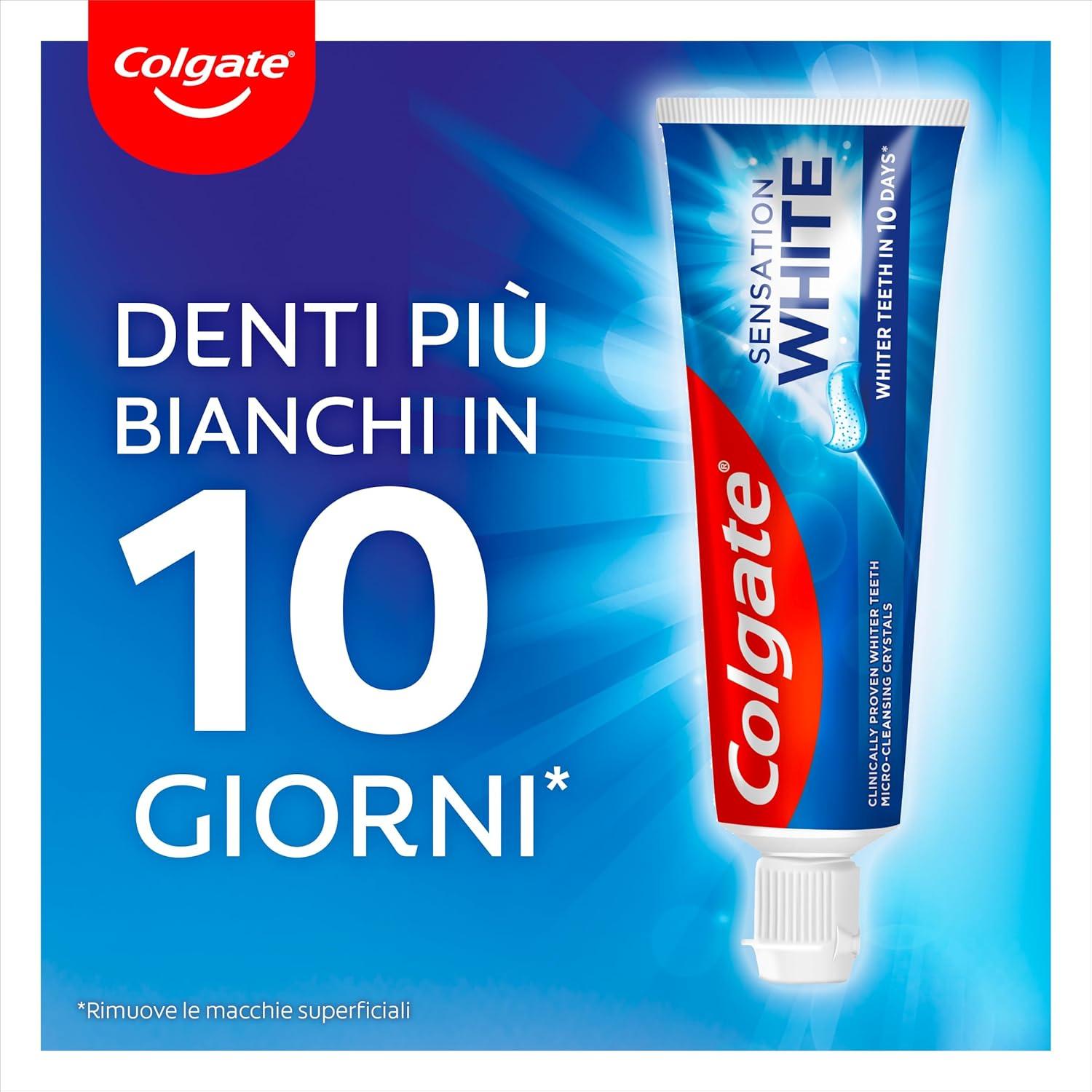 Colgate Sensation White Toothpaste 75ml Clinically Tested for Whiter ...