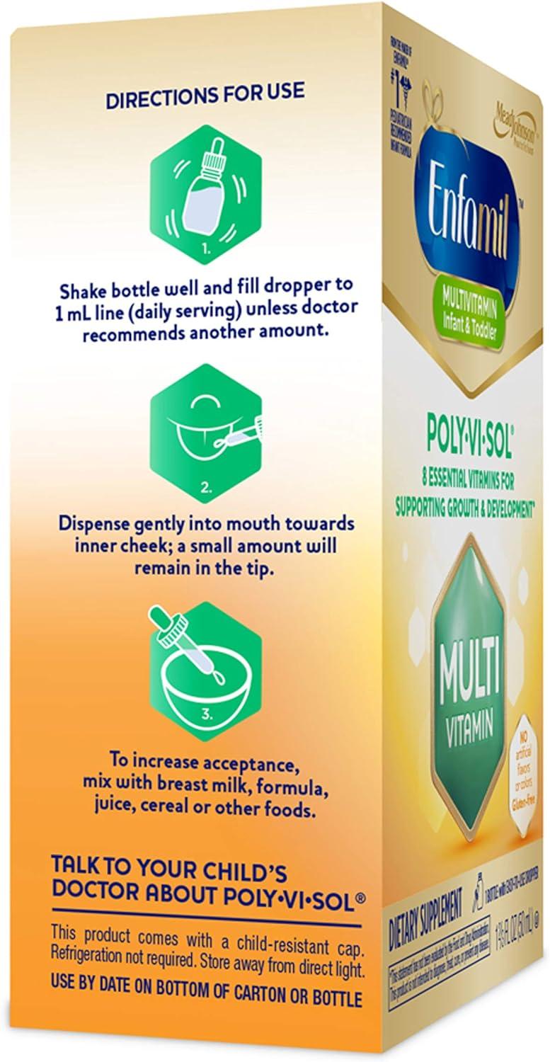 Enfamil Prenatals & Baby Vitamin Poly-Vi-Sol with Iron - 50mL Dropper ...
