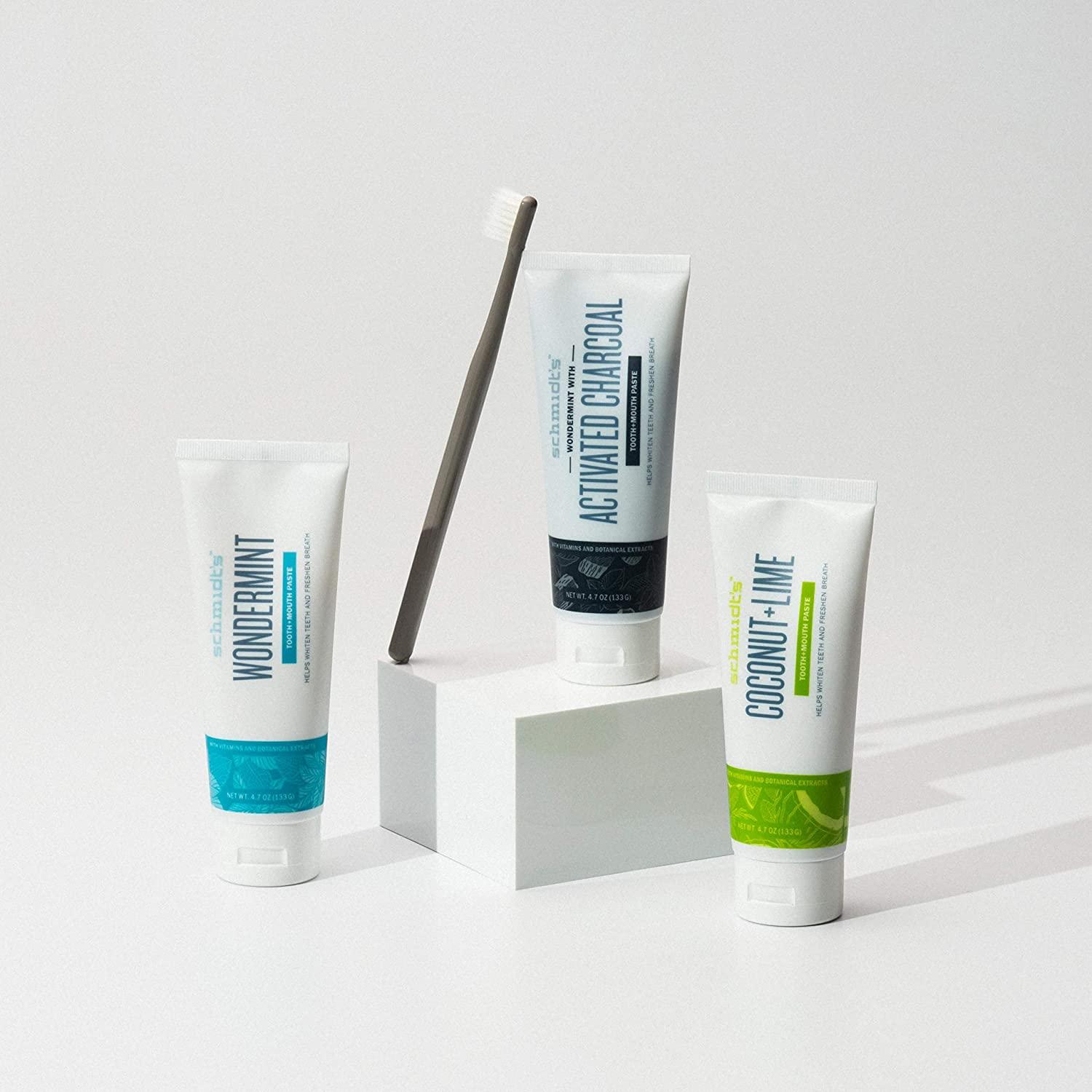 Schmidt's Coconut Lime Toothpaste | Whitening | Fluoride Free | 4.7 oz ...