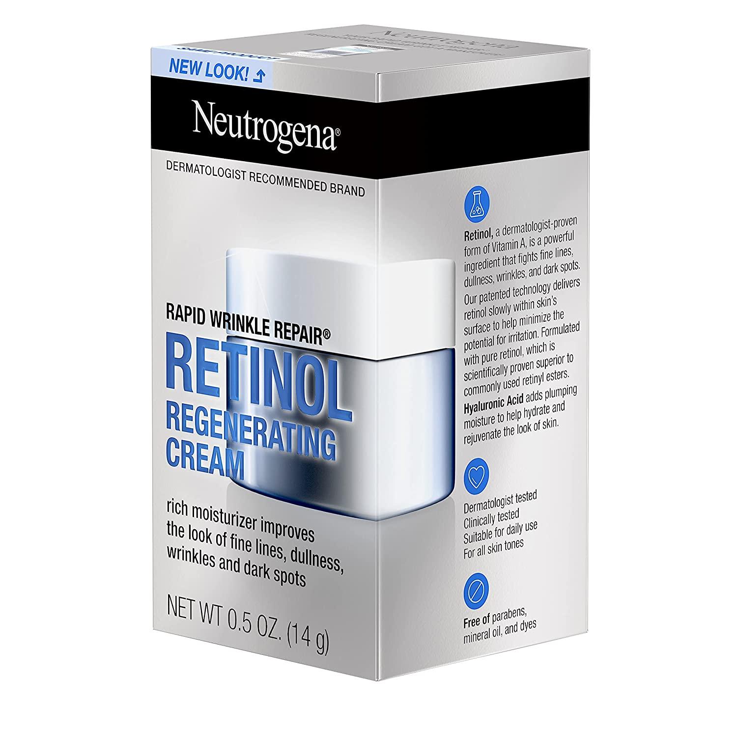 Neutrogena Rapid Wrinkle Repair Retinol Face Moisturizer - Anti-Aging ...