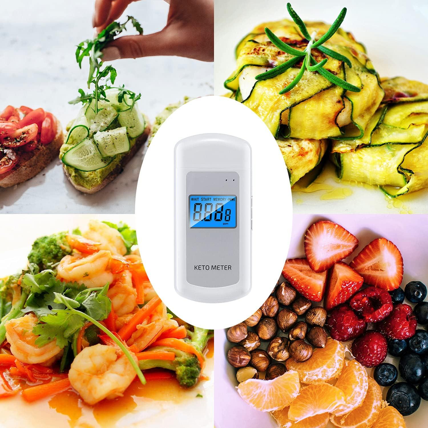 Portable Digital Ketone Meter for Ketosis Testing Kit | 10 Mouthpieces ...