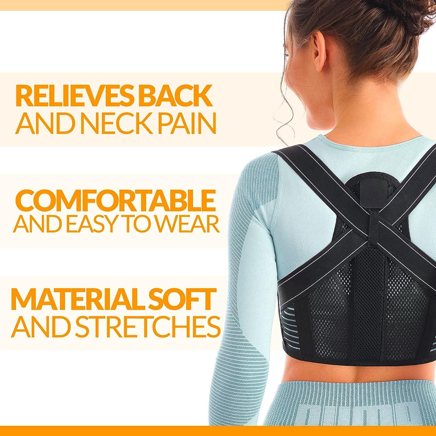 Adjustable Posture Corrector for Women and Men - Relieve Back Pain and ...