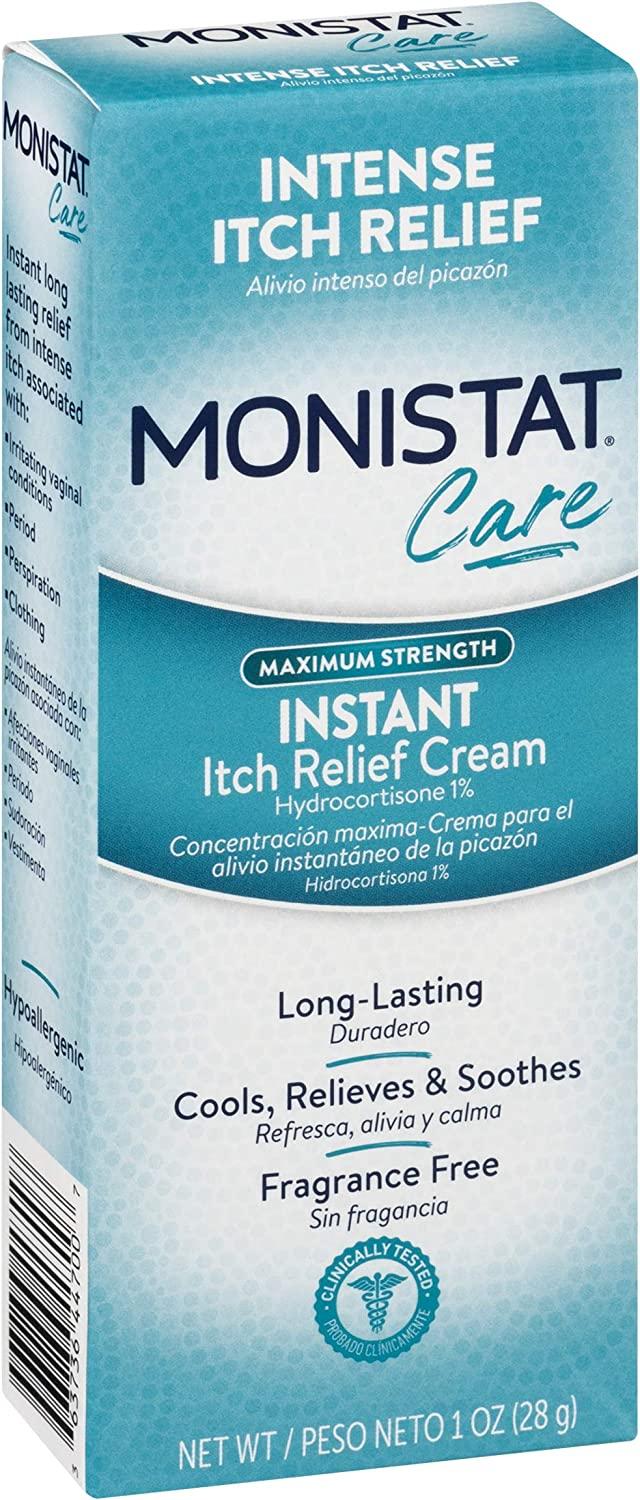 MONISTAT Care Maximum Strength Instant Itch Relief Cream, 1 Ounce (Pack ...