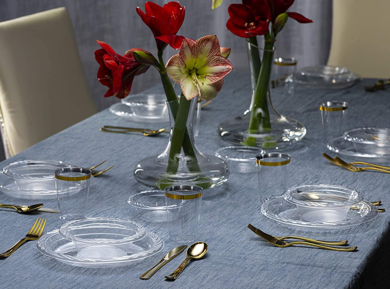 Plasticpro 6 Premium Clear Disposable Dessert Plates - Pack of 40 | Buy ...