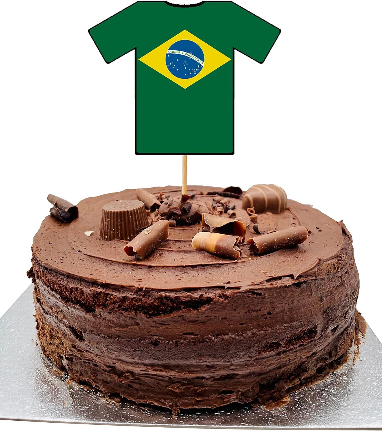 Brazil Football Party Food & Cupcakes Picks Decorations Toppers World ...