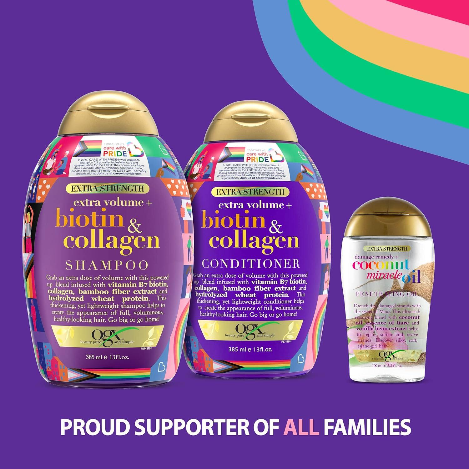 OGX Thick & Full Extra Strength Volumizing Shampoo & Conditioner Set ...