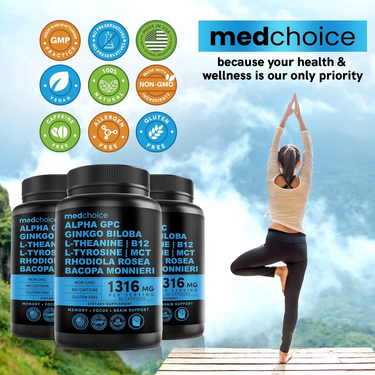 10-in-1 Nootropic Brain Supplement for Memory and Focus - 1316mg Vegan ...