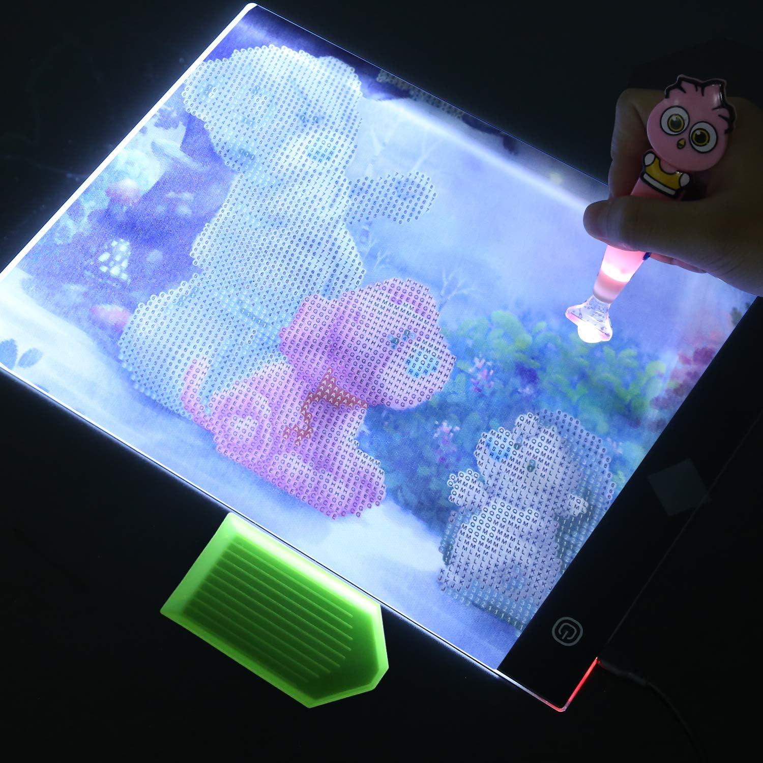 A4 LED Light Pad for Diamond Painting - USB Powered Super Bright Light ...