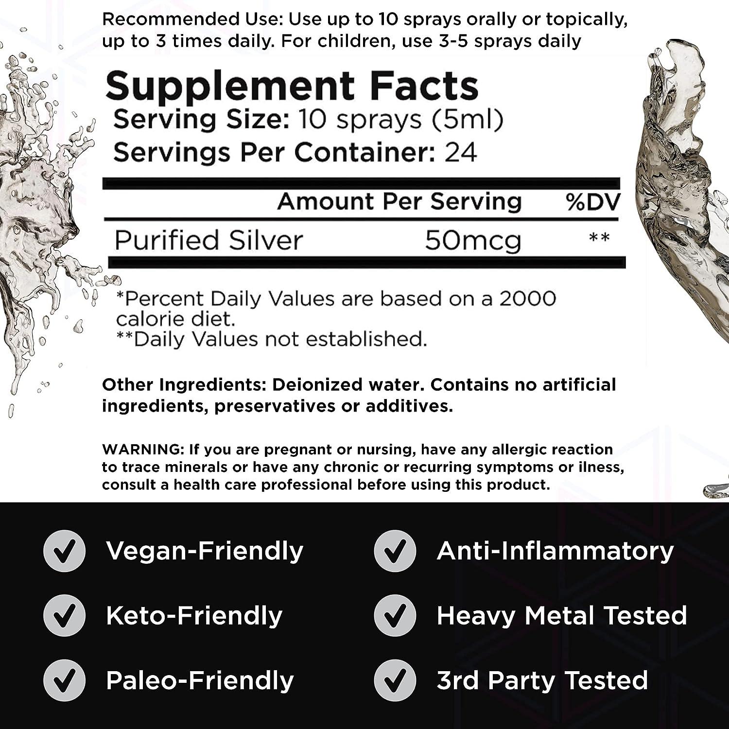 Livingood Daily Silver Serum, 4oz - 10 PPM Colloidal Silver Spray ...