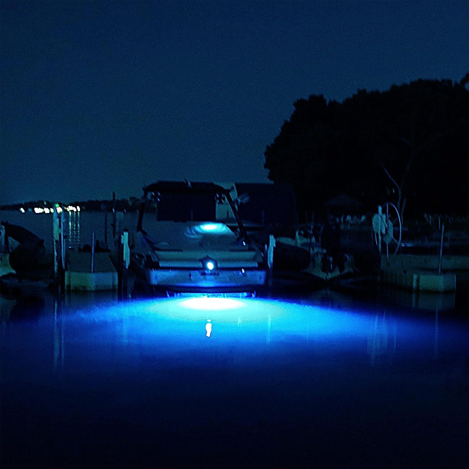 Tidal Wake IP68 Underwater 1/2in Standard Boat Drain Plug LED Light ...