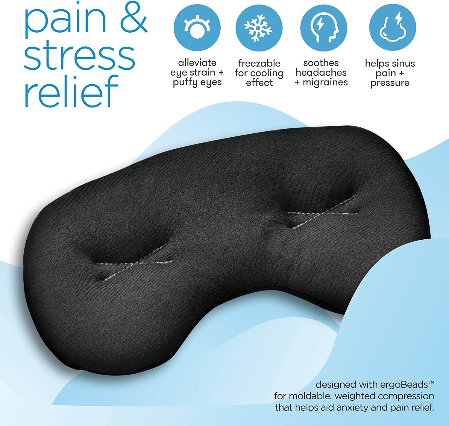 IMAK Compression Pain Relief Mask and Eye Pillow | Cold Therapy for ...