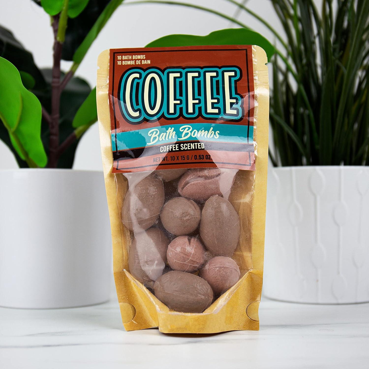 Gift Republic Coffee Bath Bombs 10-Pack - 150g | Infused with Rich ...