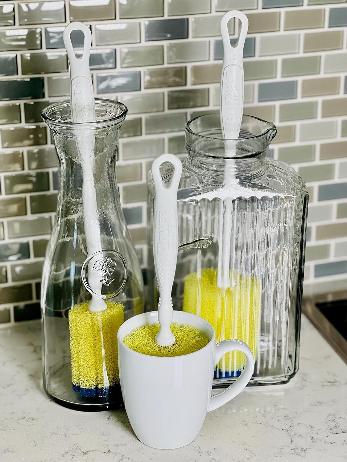 PowerPuff Original 10 Handheld Dish Sponge & Bottle Scrubber | Non ...