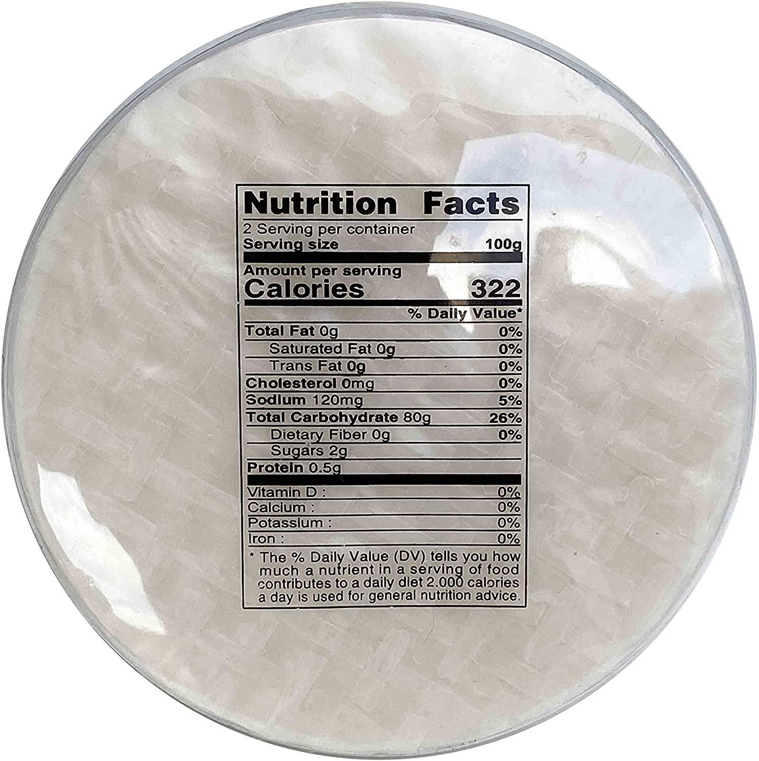 CAF Premium Rice Paper Spring Roll Wrapper (Round 16cm) - Banh Trang ...