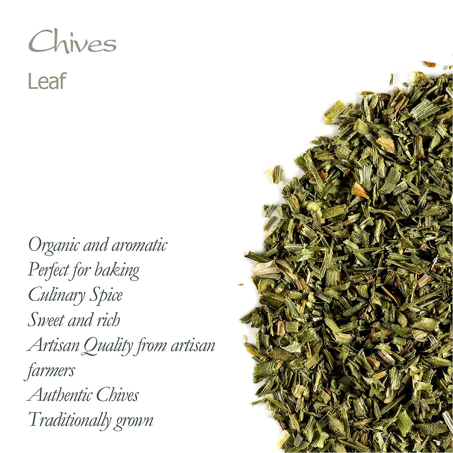 Organic Freeze Dried Chives 100g - Gourmet Quality Culinary Spice and ...