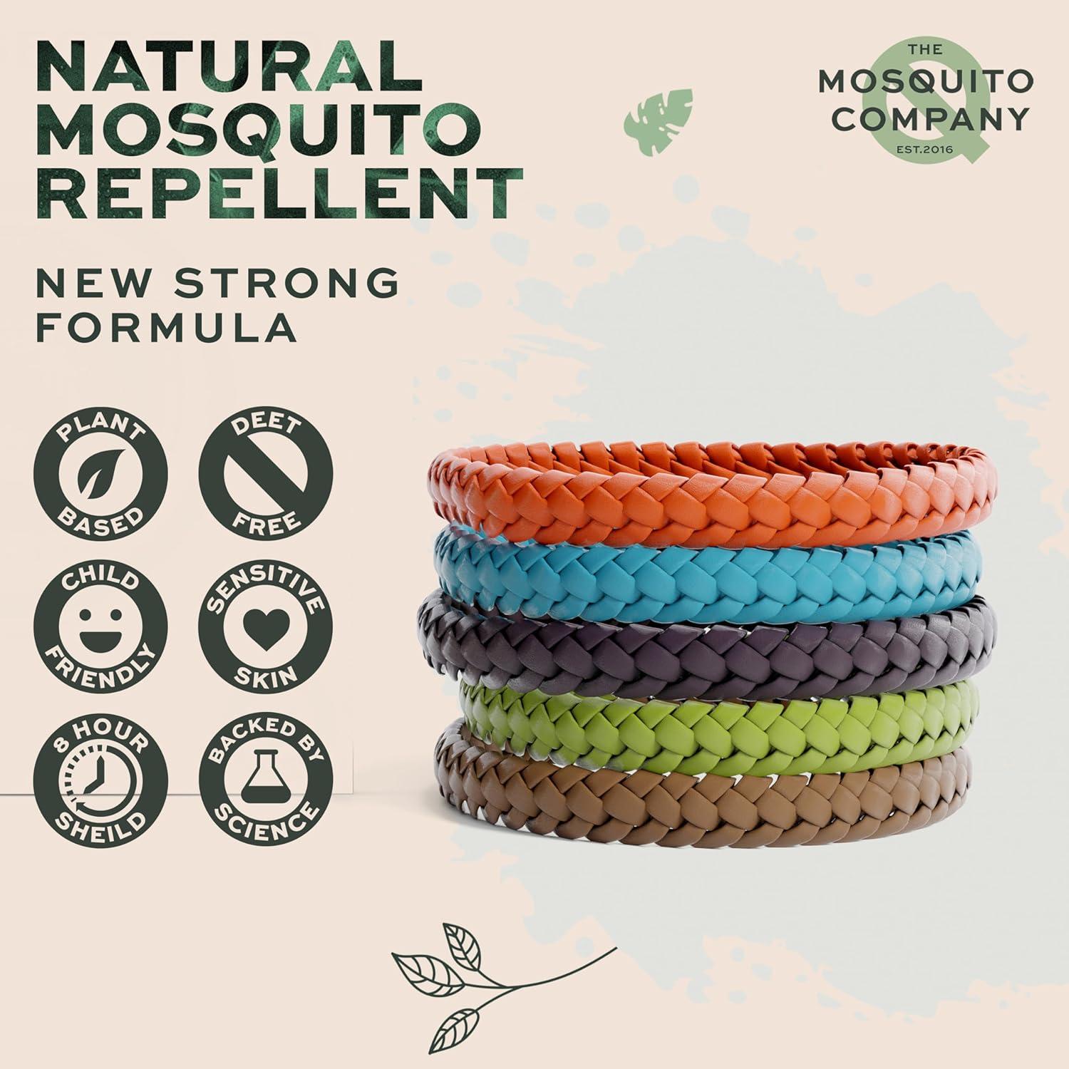 5 Leather Adjustable Anti-Insect Bands | 250 Hrs Protection | Deet-Free ...