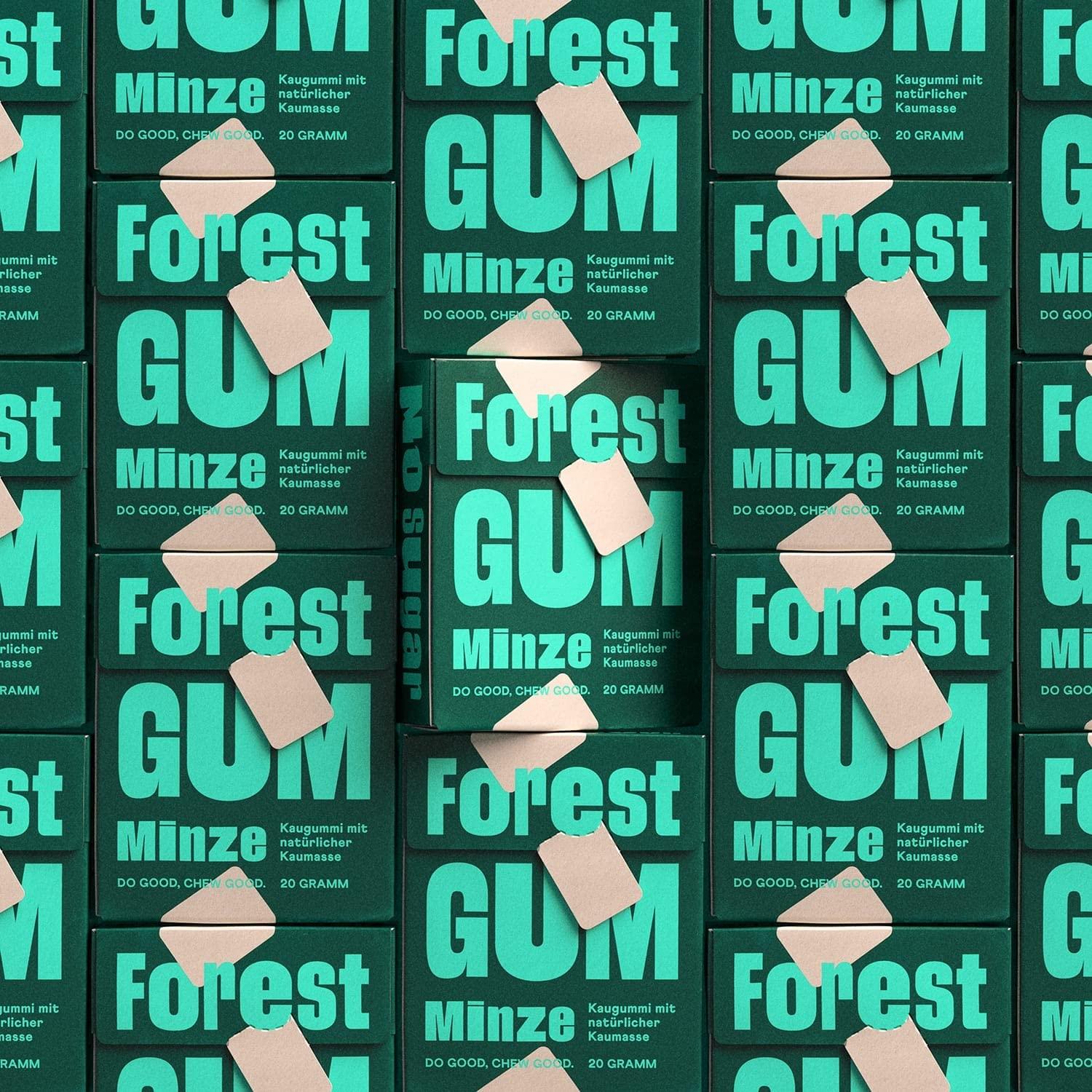 Forest Gum Mint | Vegan Vegetable Mint Chewing Gum | Sugar-Free ...