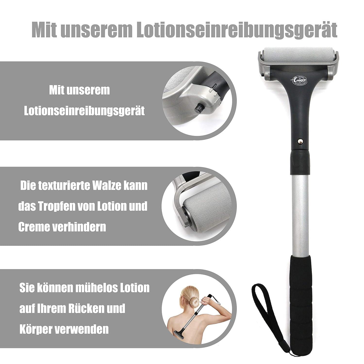 Easace Back Lotion Applicator - Adjustable Extendable Interchangeable ...