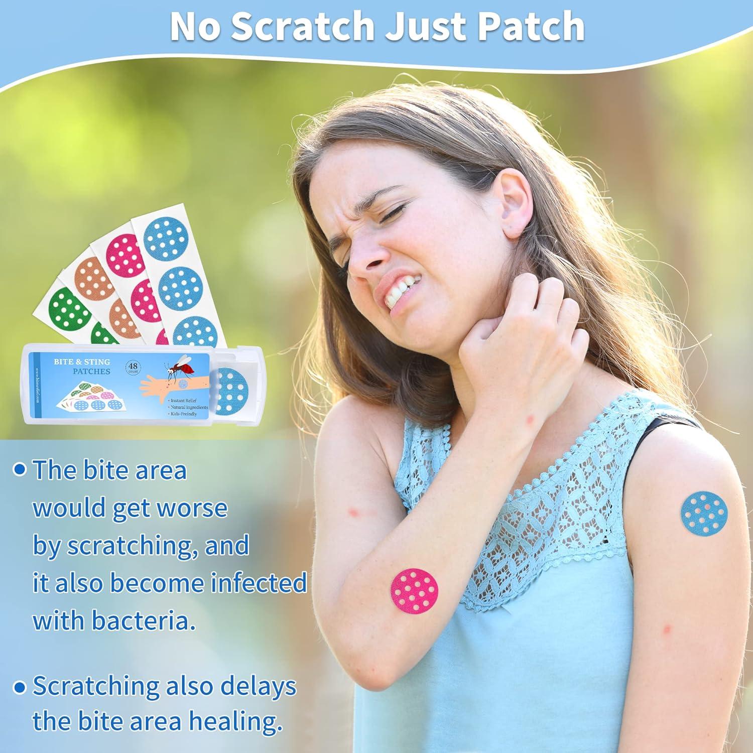 EZ Bites Relief Patch 48 Count - Natural After-Bite Itch Relief for ...