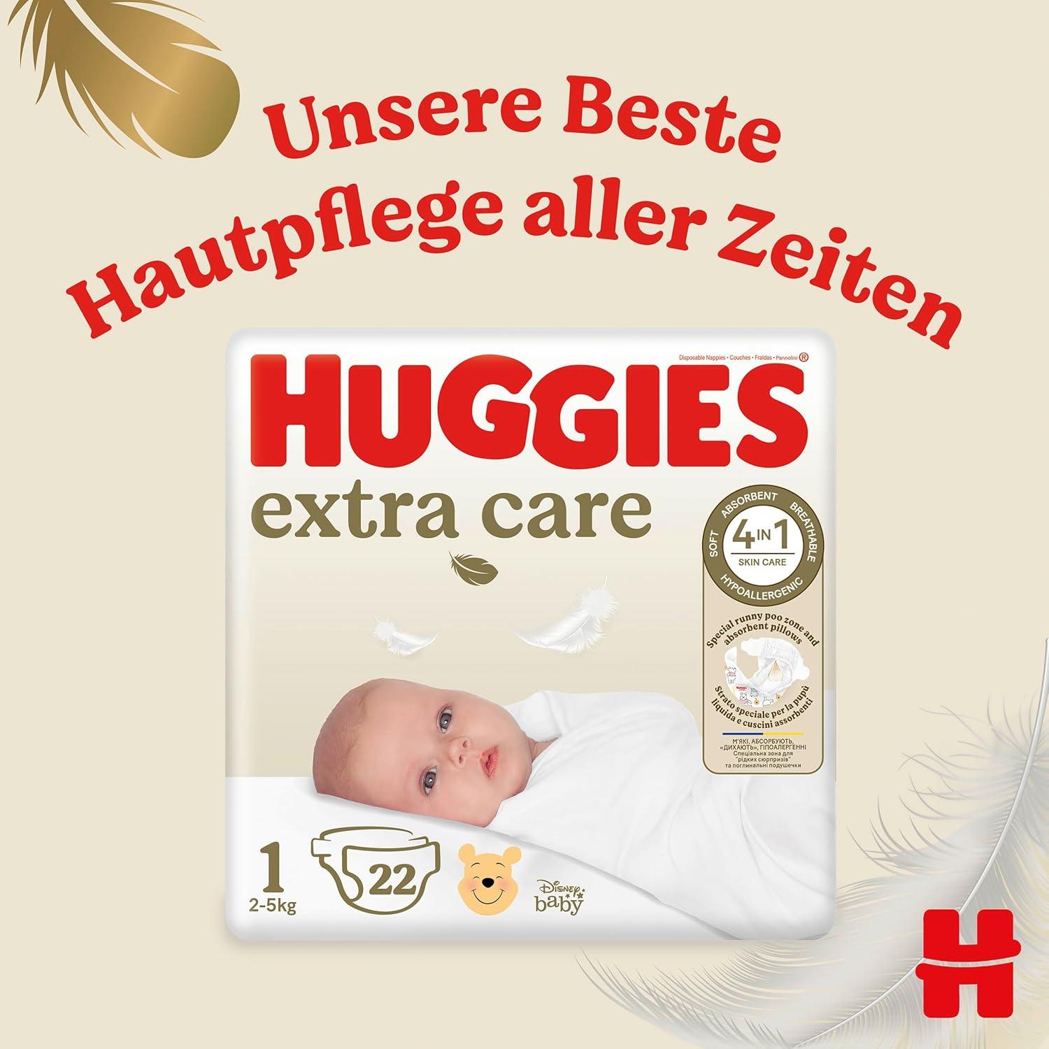 Huggies Baby Diapers for Newborns Size 1 - 100 Diaper Half Month Box ...