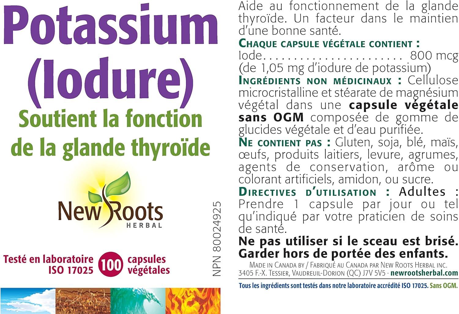 New Roots Herbal - Potassium Iodide 100 capsules | Buy Now with Express ...