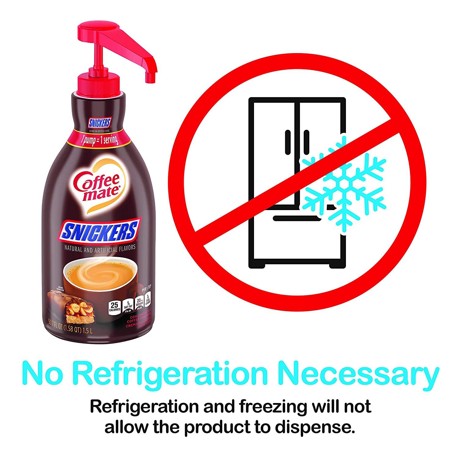 Nestle Coffee mate Snickers Coffee Creamer Pump Bottle 50.7 Fl. Oz ...