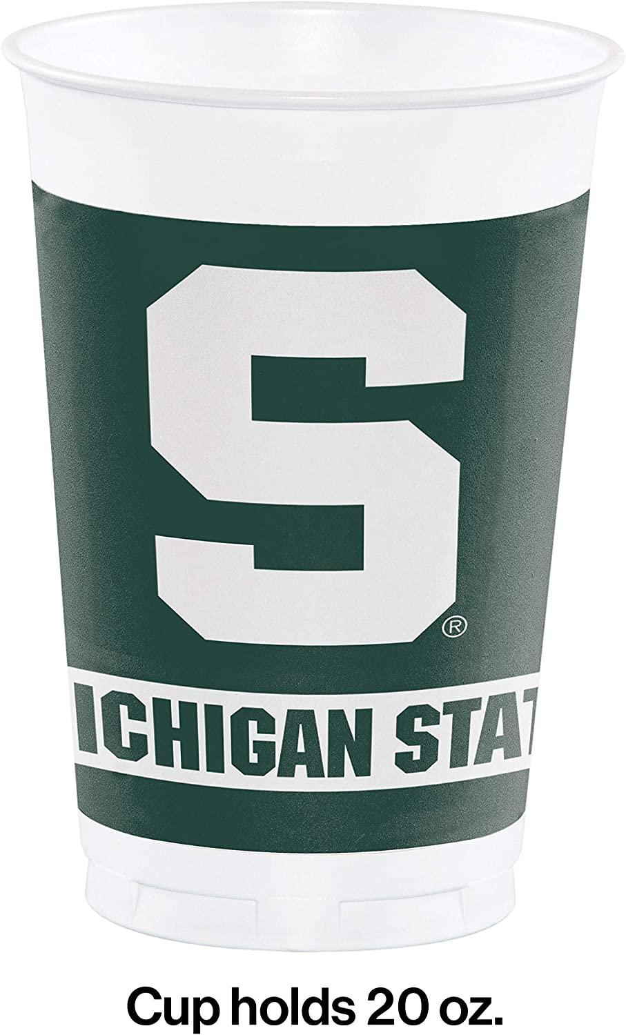 Michigan State Spartans 20 oz. Plastic Cups - Set of 8 | Buy Now with ...