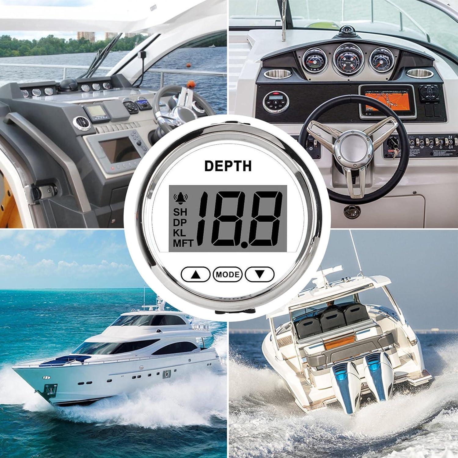Buy Dash Depth Sounder | Waterproof Depth Gauge for Yachts & Boats ...