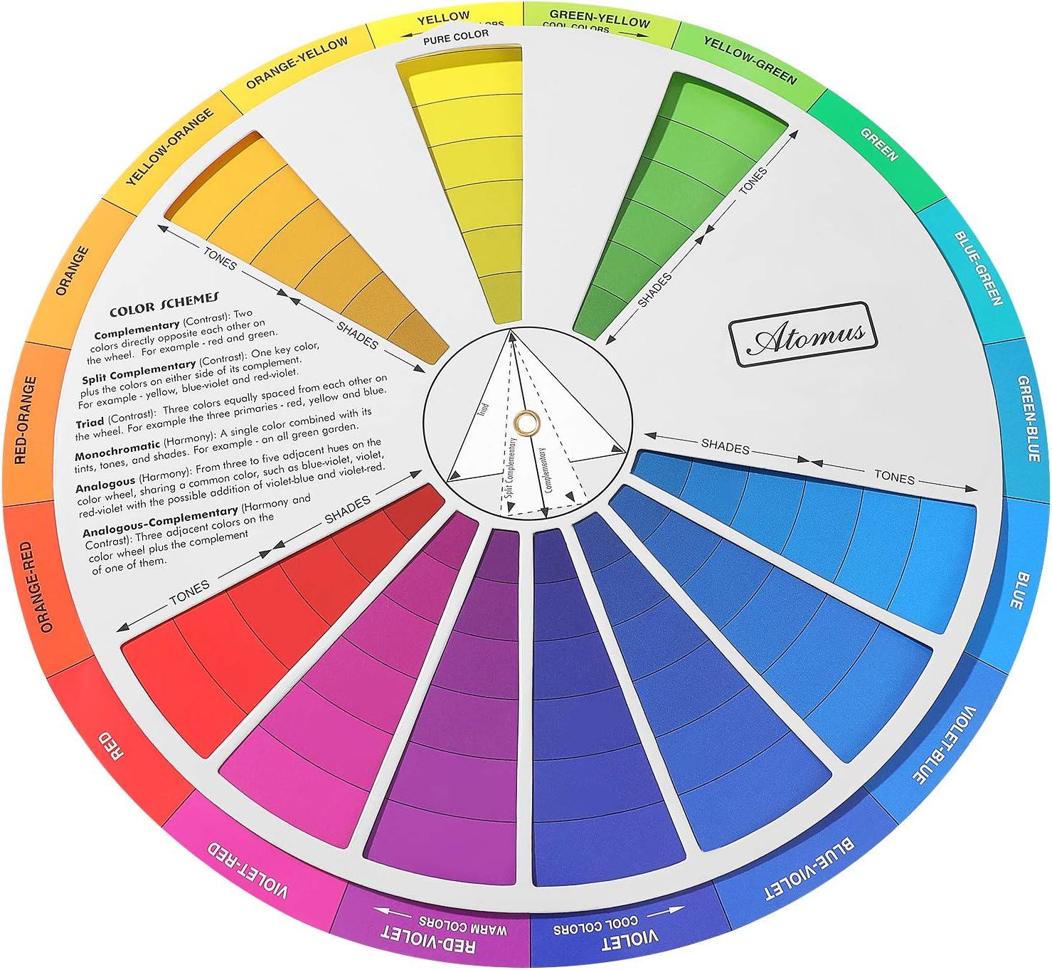 HEALIFTY Color Wheel Small Guide for Painting, Drawing & Adult Coloring ...