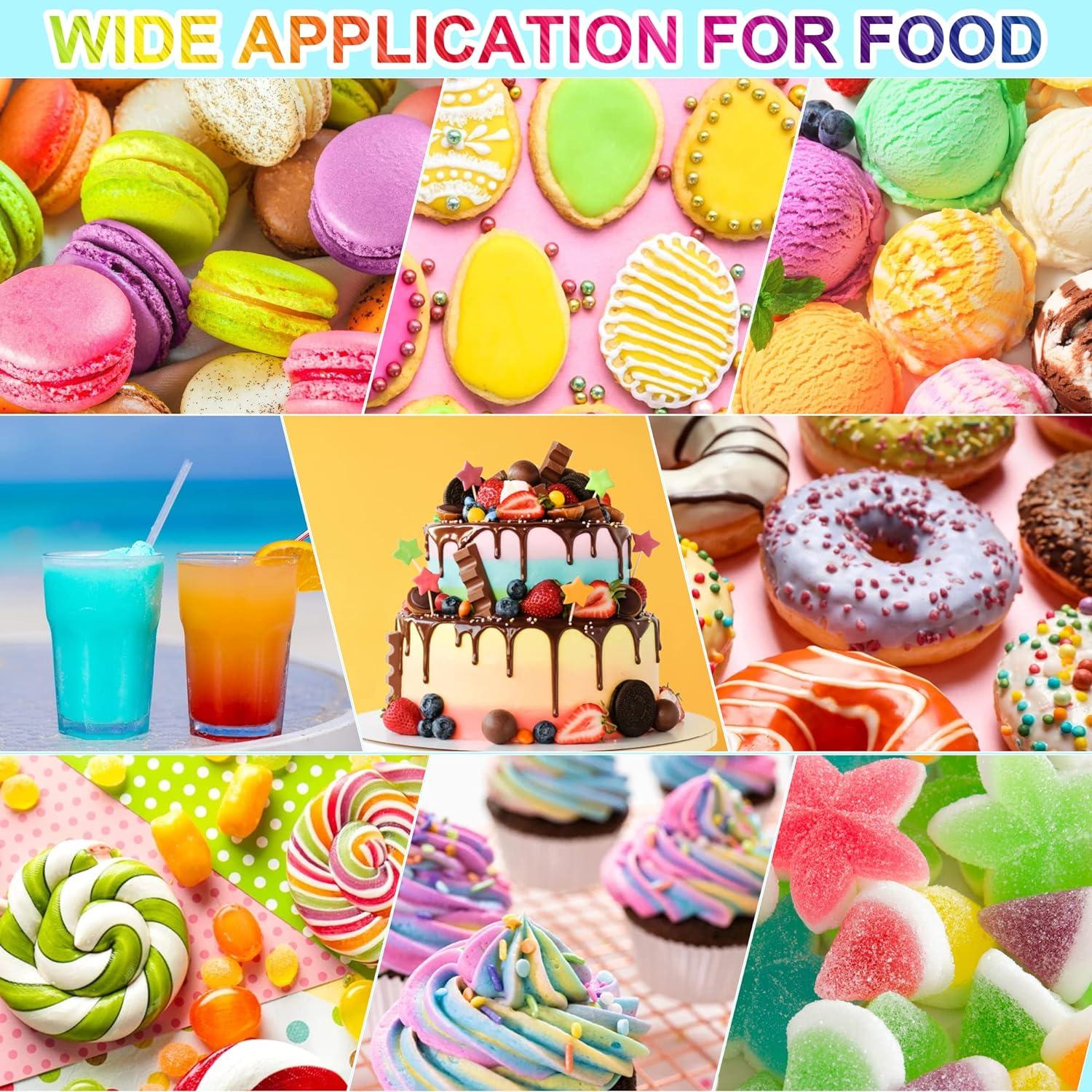 Food Colouring Food Colours Set for Cakes Baking Biscuits Macaroon ...