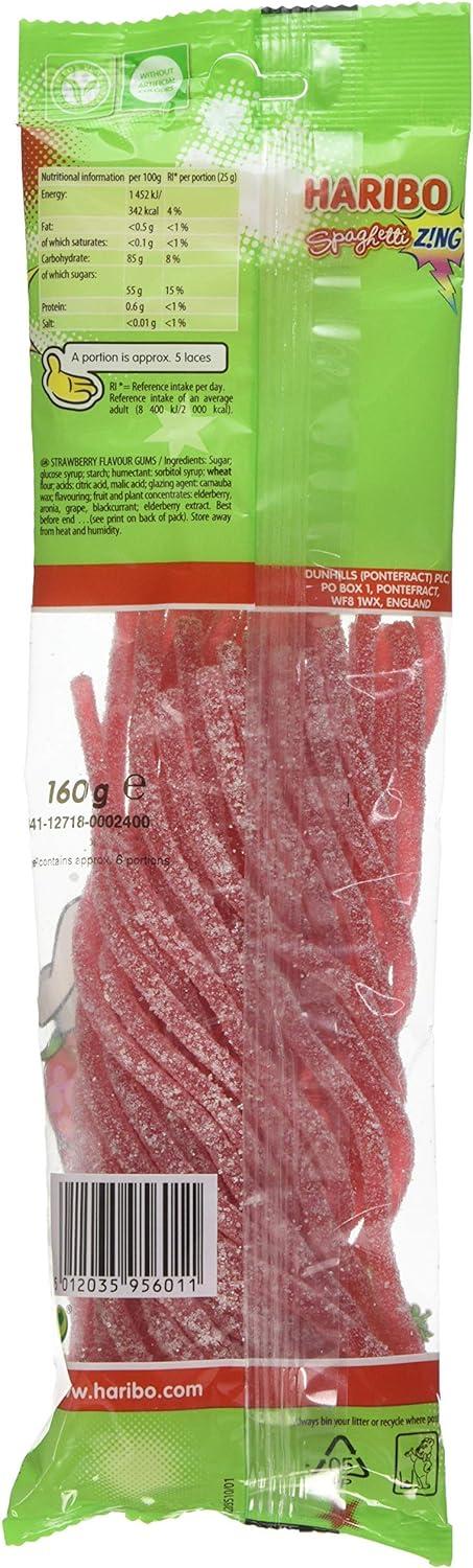 Haribo Spaghetti Z!Ng Strawberry 160 g | Buy Now with Express ...