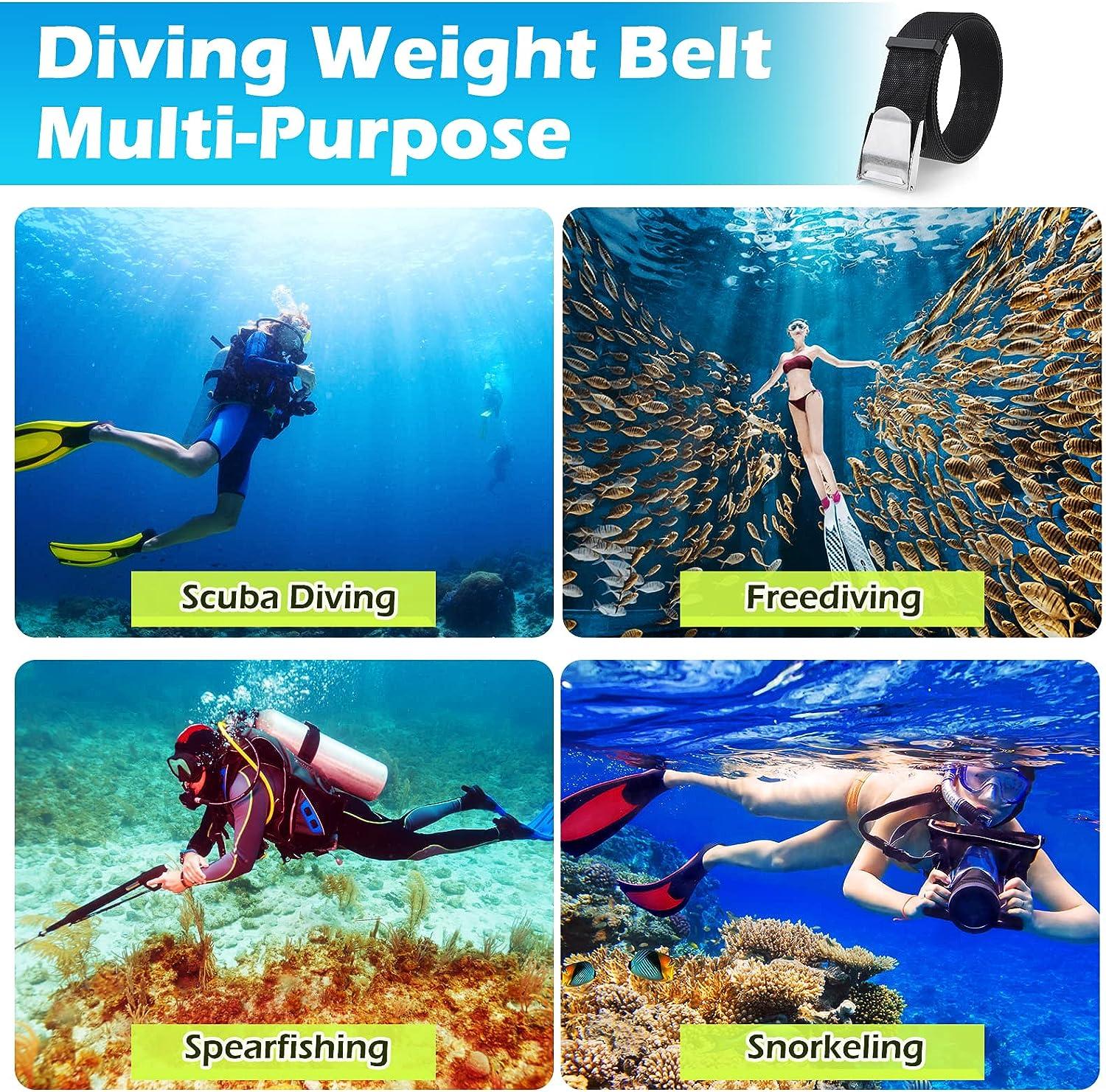 Pluzluce Long Scuba Diving Weight Belt | Adjustable Snorkeling Strap ...