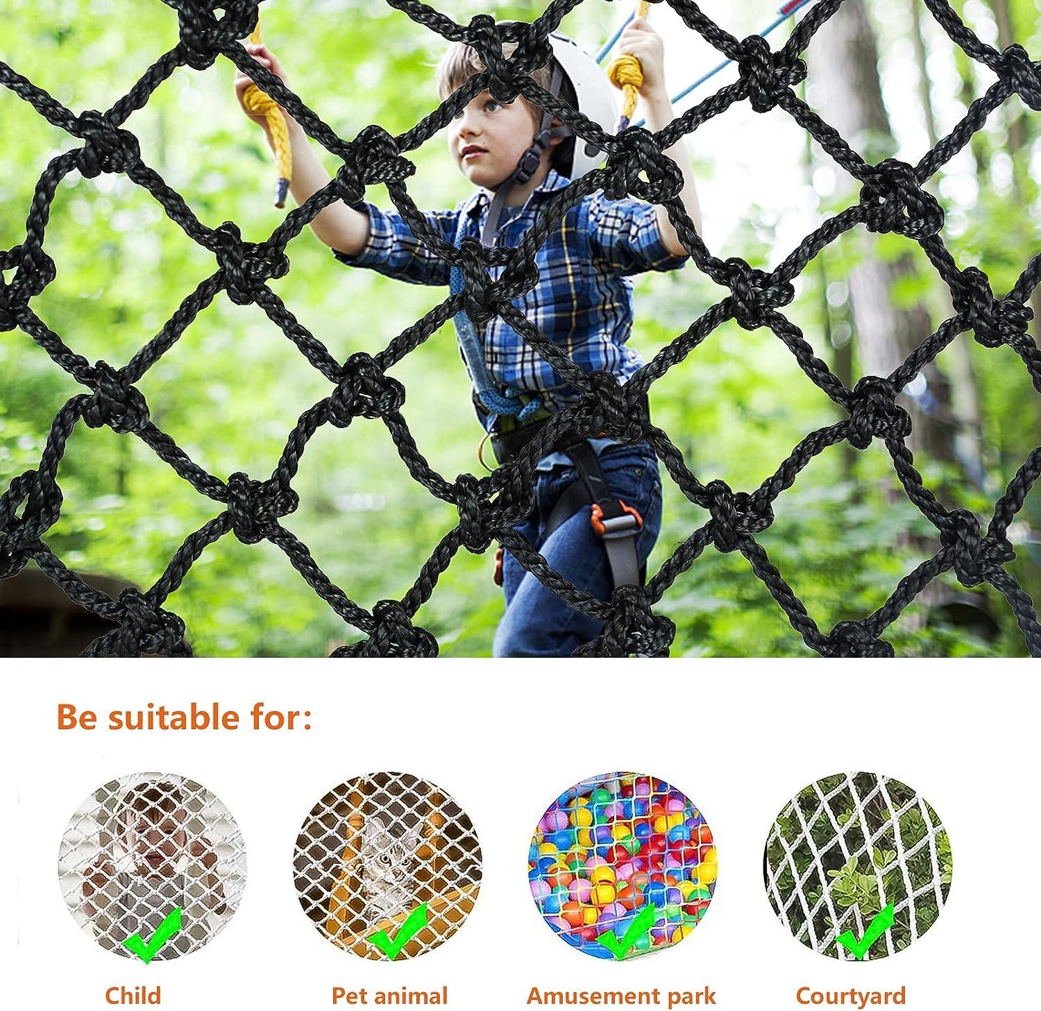 TWSOUL Climbing Cargo Net 3.3FT*6.6FT - Rope Ladder for Kids & Adults ...