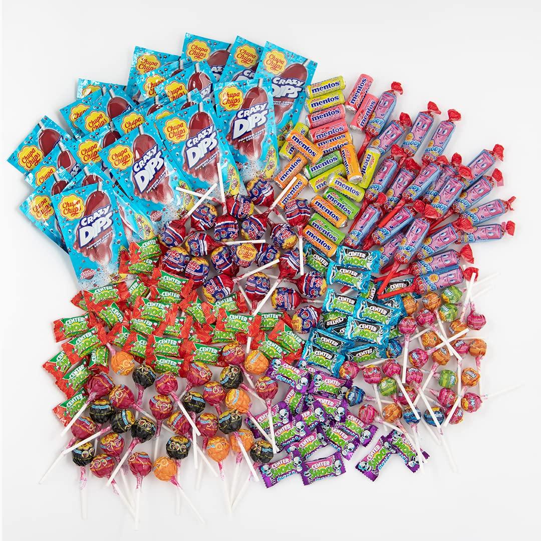 Chupa Chups Sweets Party Mix - 200 Mini Lollipops in 5 Delicious ...