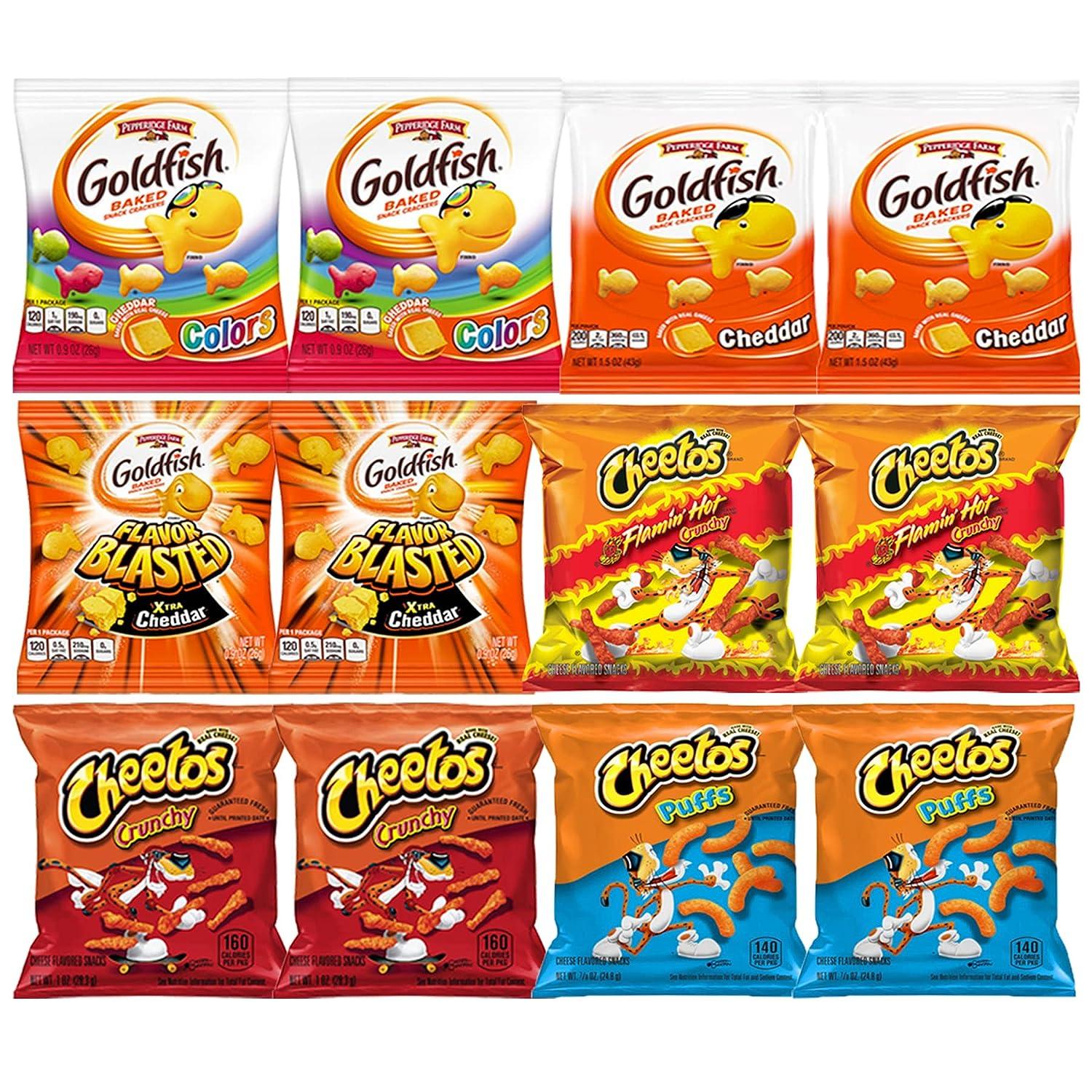 Cheese Crackers & Snacks Variety Pack - 36 Count Bulk Care Package ...