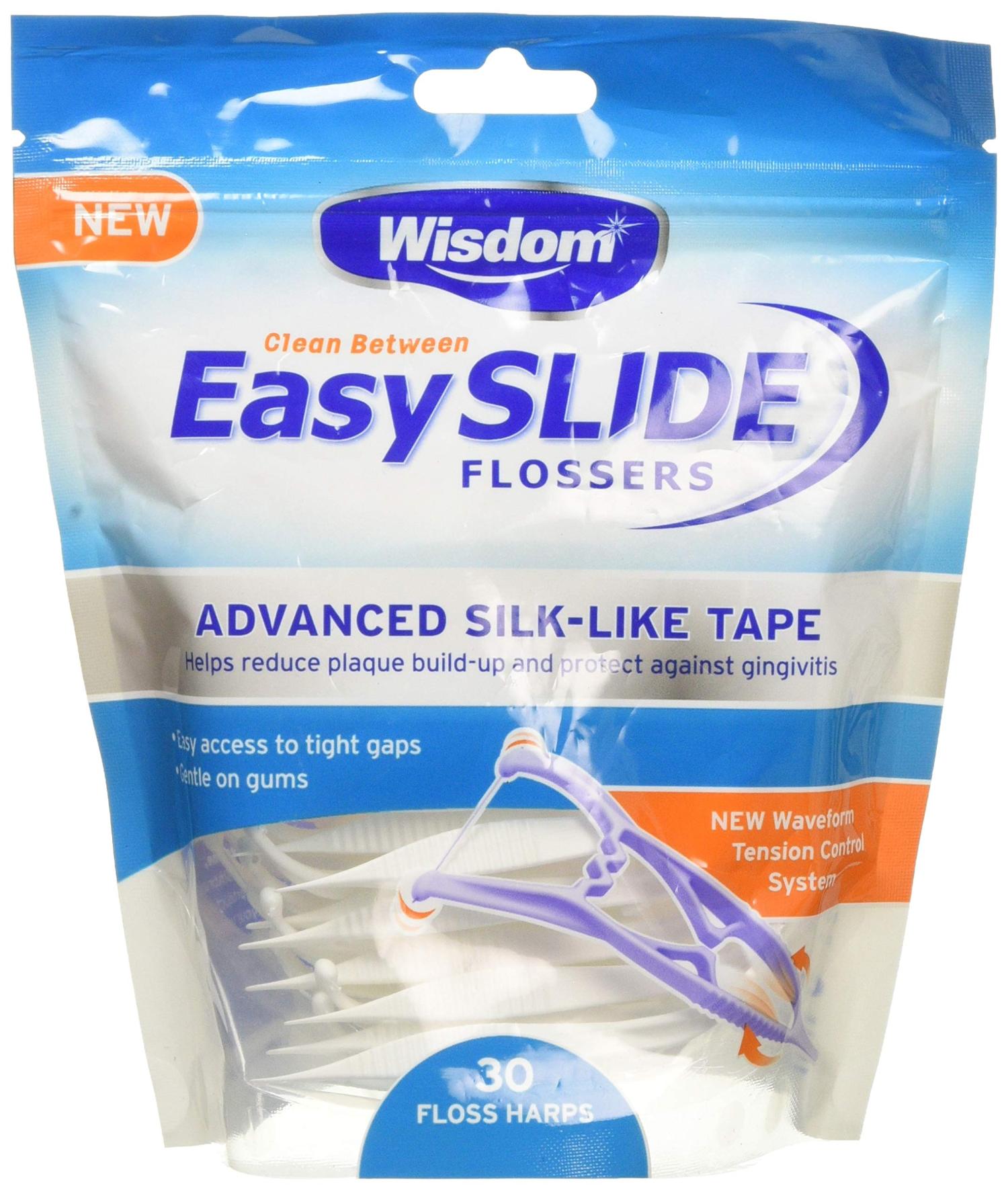 Wisdom Easy Slide Flossers & Floss Picks - Dental Floss Tool for ...