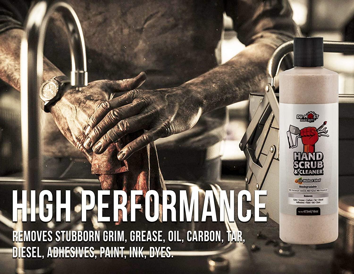 DU-MOST Heavy Duty Hand Scrub - Removes Grease, Carbon, Tar, and More ...