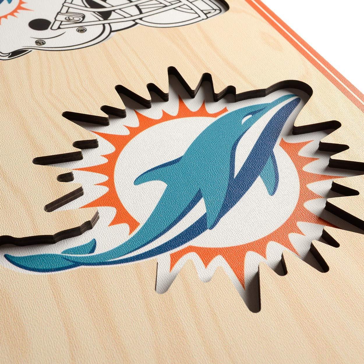 YouTheFan NFL 3D Stadium Banner - Miami Dolphins 8x32 Inch | Perfect ...