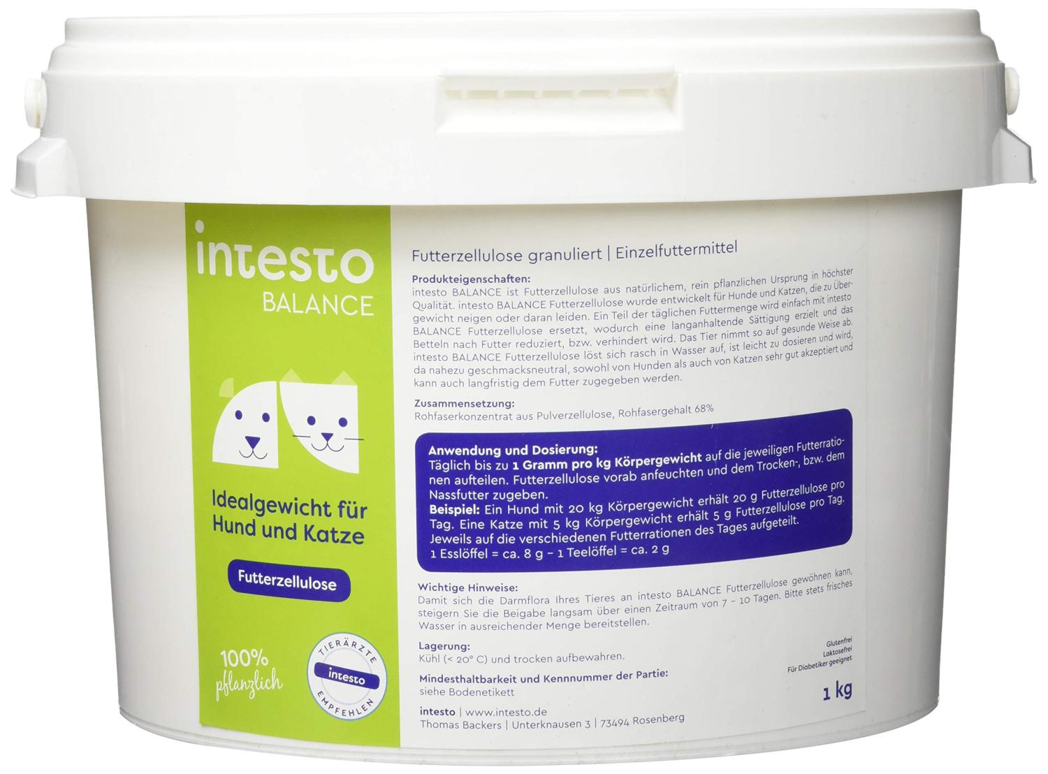 Intesto Feed Cellulose 1kg - Premium Animal Feed Supplement for Optimal ...