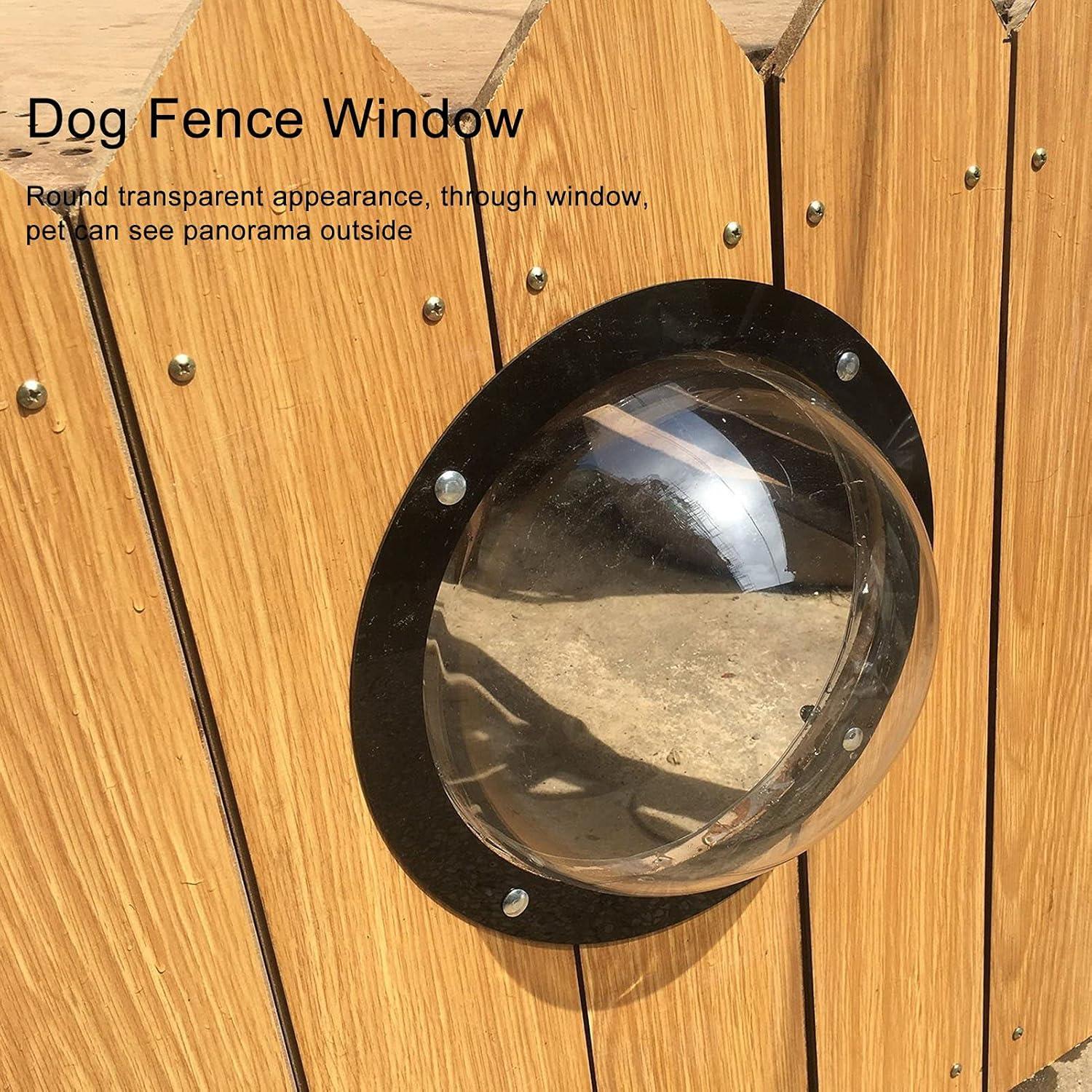 Dog Fence Window Dome Pet Peek Window Acrylic Dog Dome for Backyard ...